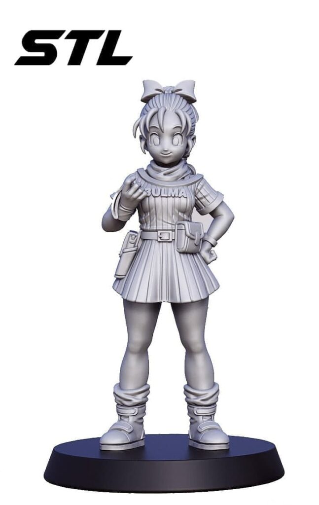 Bulma Dragon Ball 3D Model - Stl3dprinter