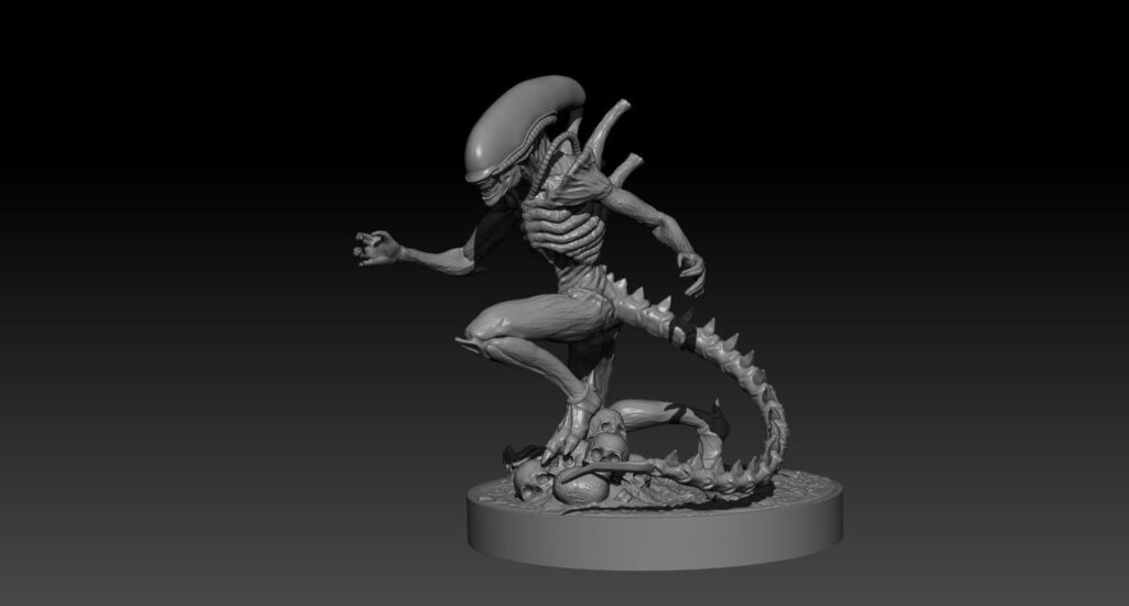 Alien Xenomorph 3D Printing Figurine - Stl3dprinter