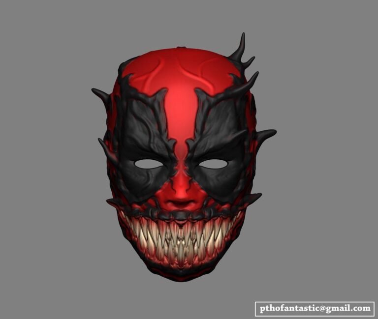 3d Print File Marvel Cosplay Mask, Deadpool Cosplay Mask, Venom Face ...