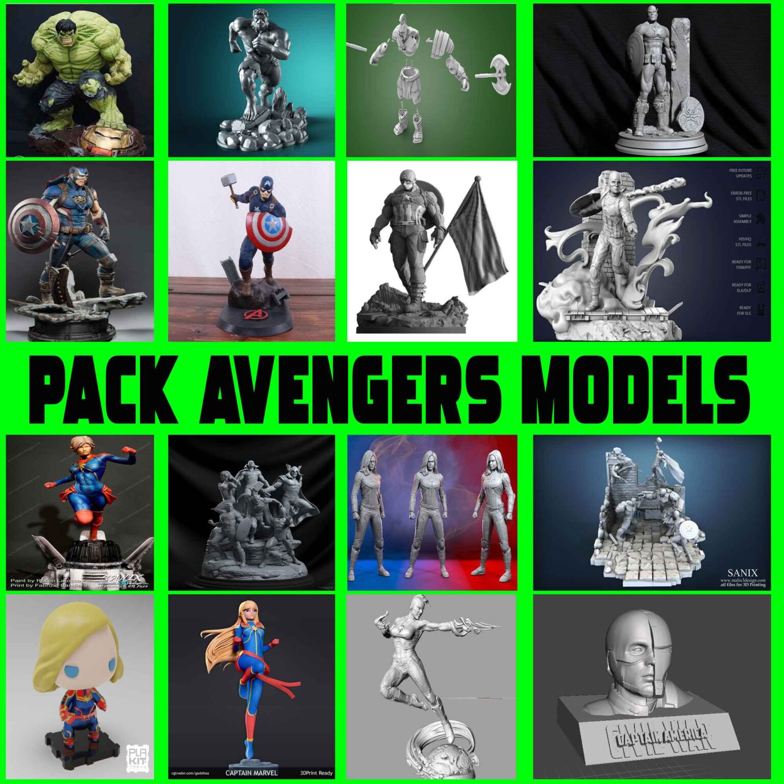 the big bundle anime for 3d printer & 3d models stl file - Stl3dprinter
