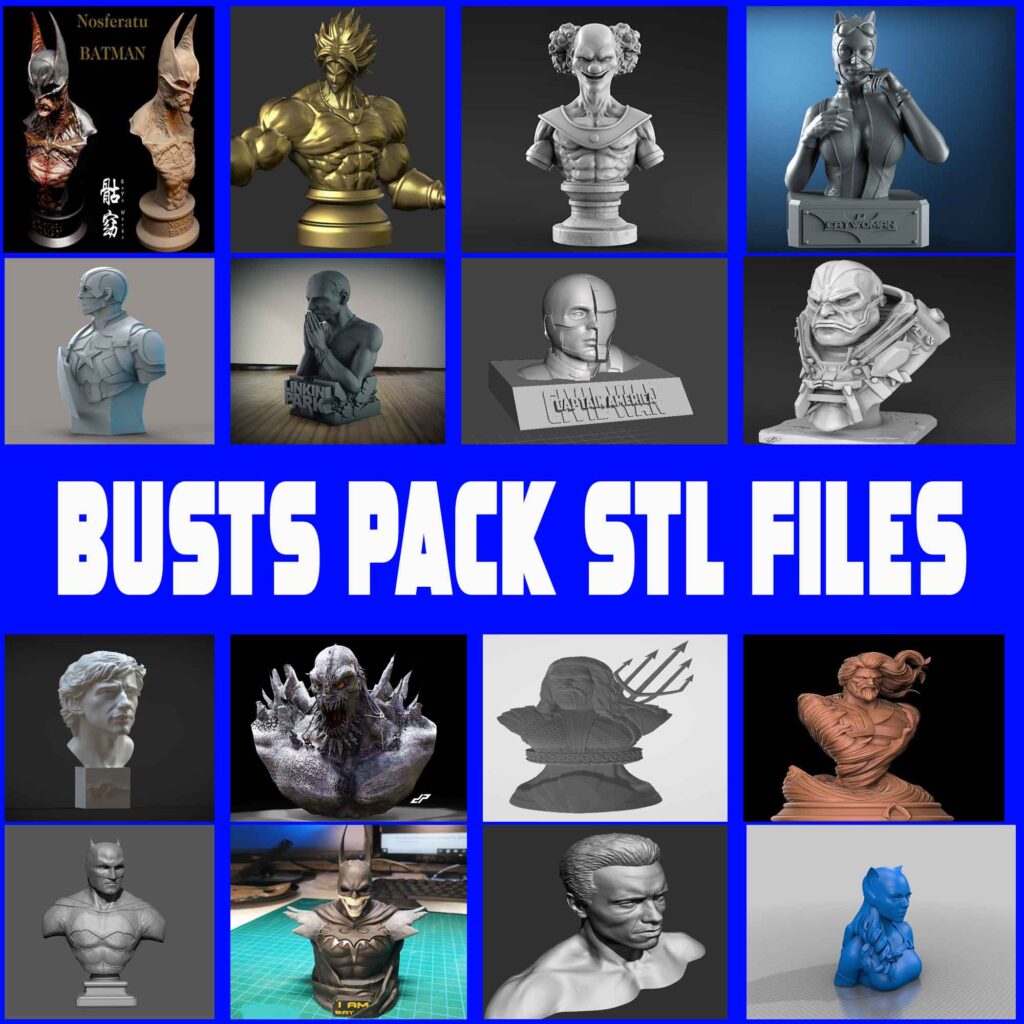 The big bundle cartoon for 3d printer & 3d models stl file - Stl3dprinter