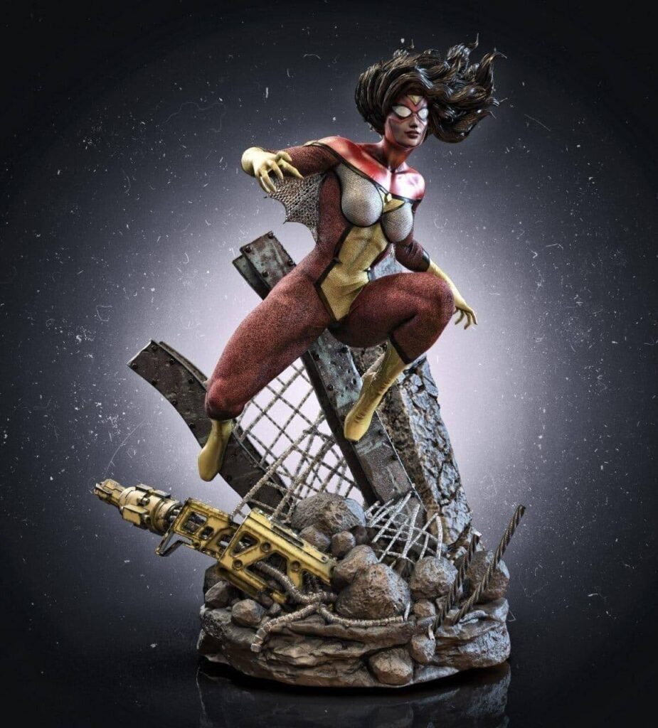 Spider-woman 3d print stl files - Stl3dprinter