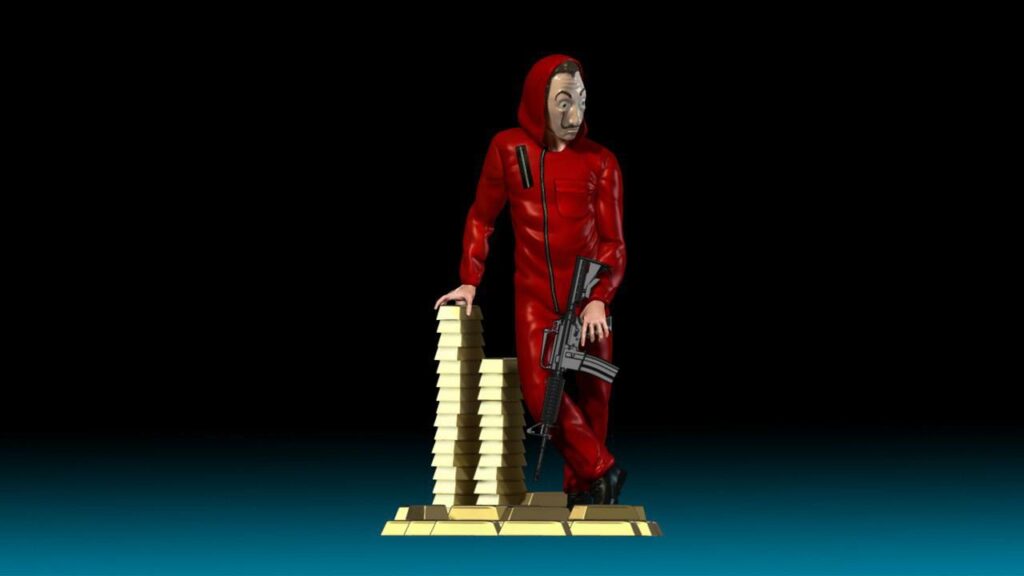 Money Heist casa de papel 3d print stl - Stl3dprinter