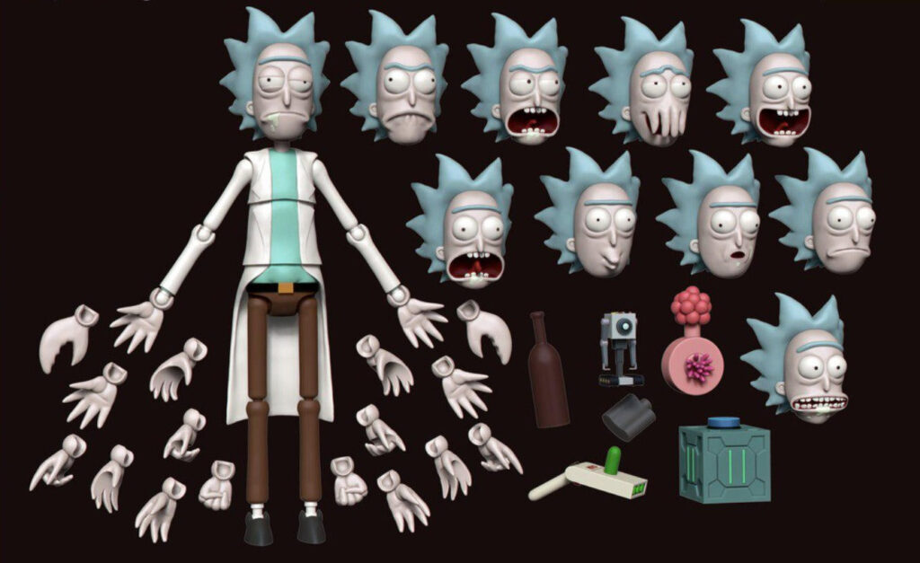 Rick action figure 3d printing stl files - Stl3dprinter