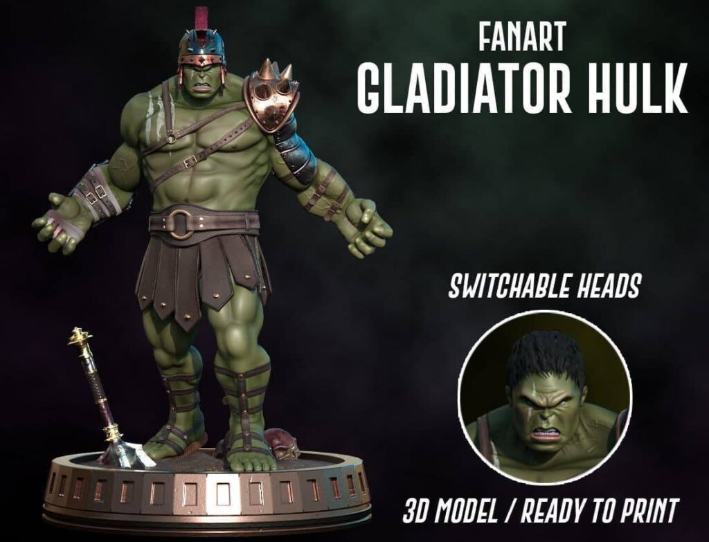 Hulk Gladiator ragnarok 3d print stl files - Stl3dprinter