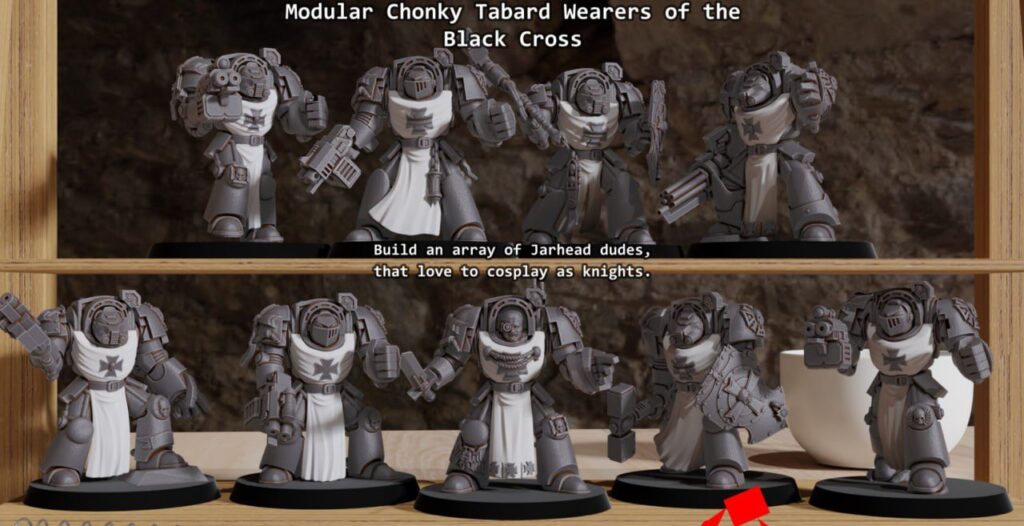 Black Templar terminators 3d printing stl files - Stl3dprinter