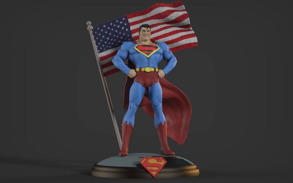 Superman classic 3d printing stl files - Stl3dprinter