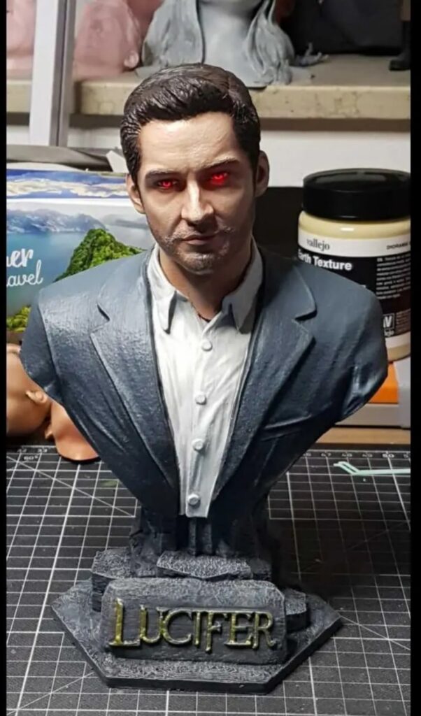 Lucifer bust 3d print model - Stl3dprinter