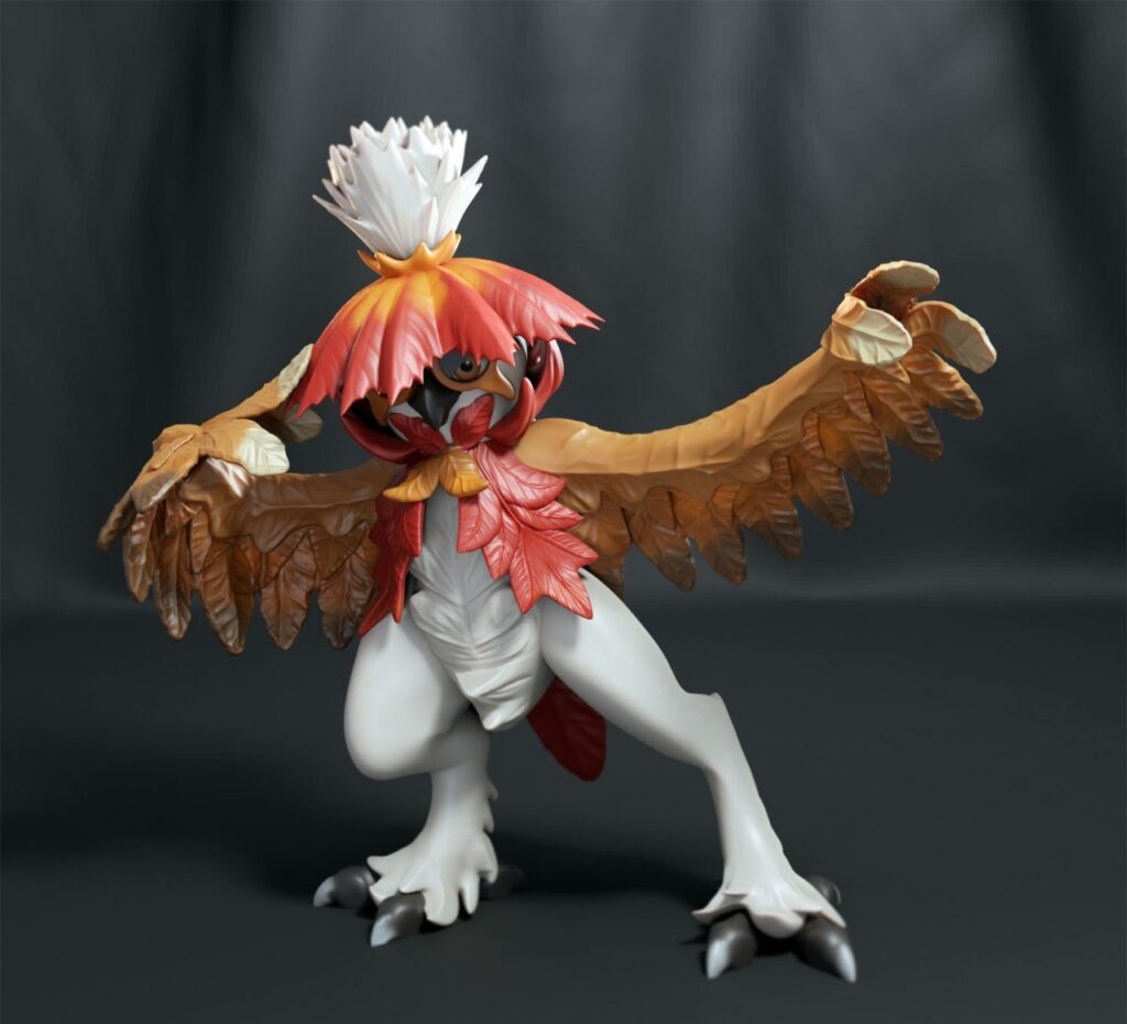 Decidueye pokemon 3d printing stl files - Stl3dprinter