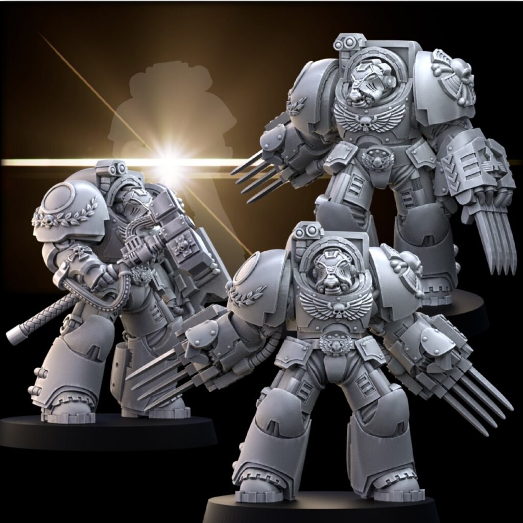 Assault & Tactical terminator space marines 3D Printing stl files ...