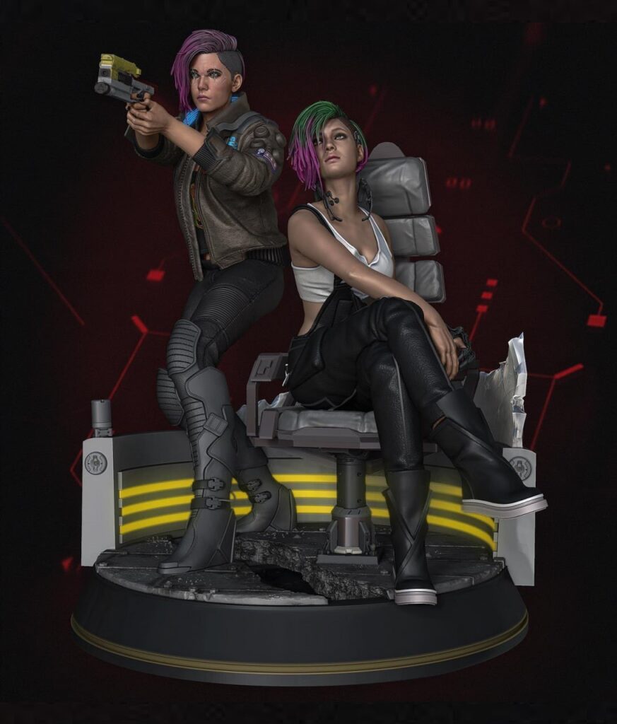 Cyberpunk 2077 diorama 3d printing stl files - Stl3dprinter