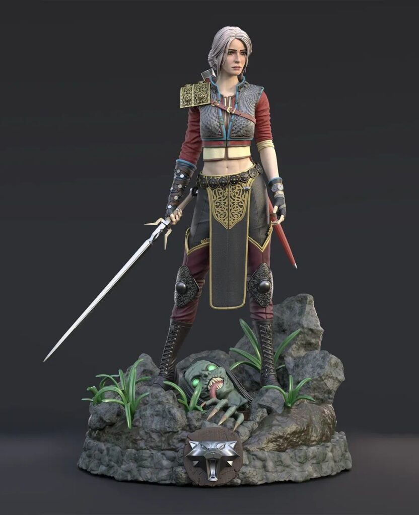 Ciri the witcher 3d printing stl files - Stl3dprinter