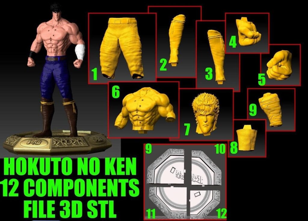 Kenshiro fist of north star 3d print stl files - Stl3dprinter